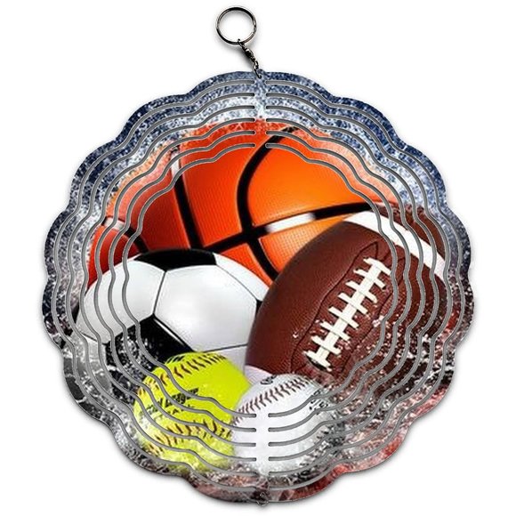 Design | Baseball Football Basketball Tennis Ball Wind Spinner | Poshmark